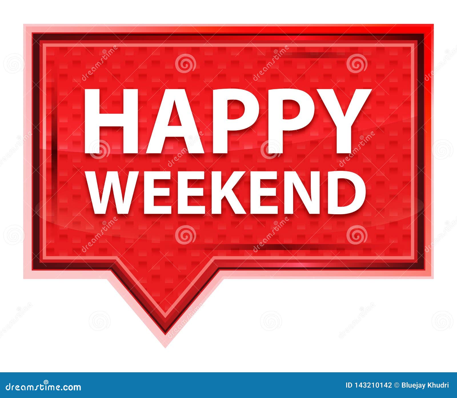 Happy Weekend Misty Rose Pink Banner Button Stock Illustration ...