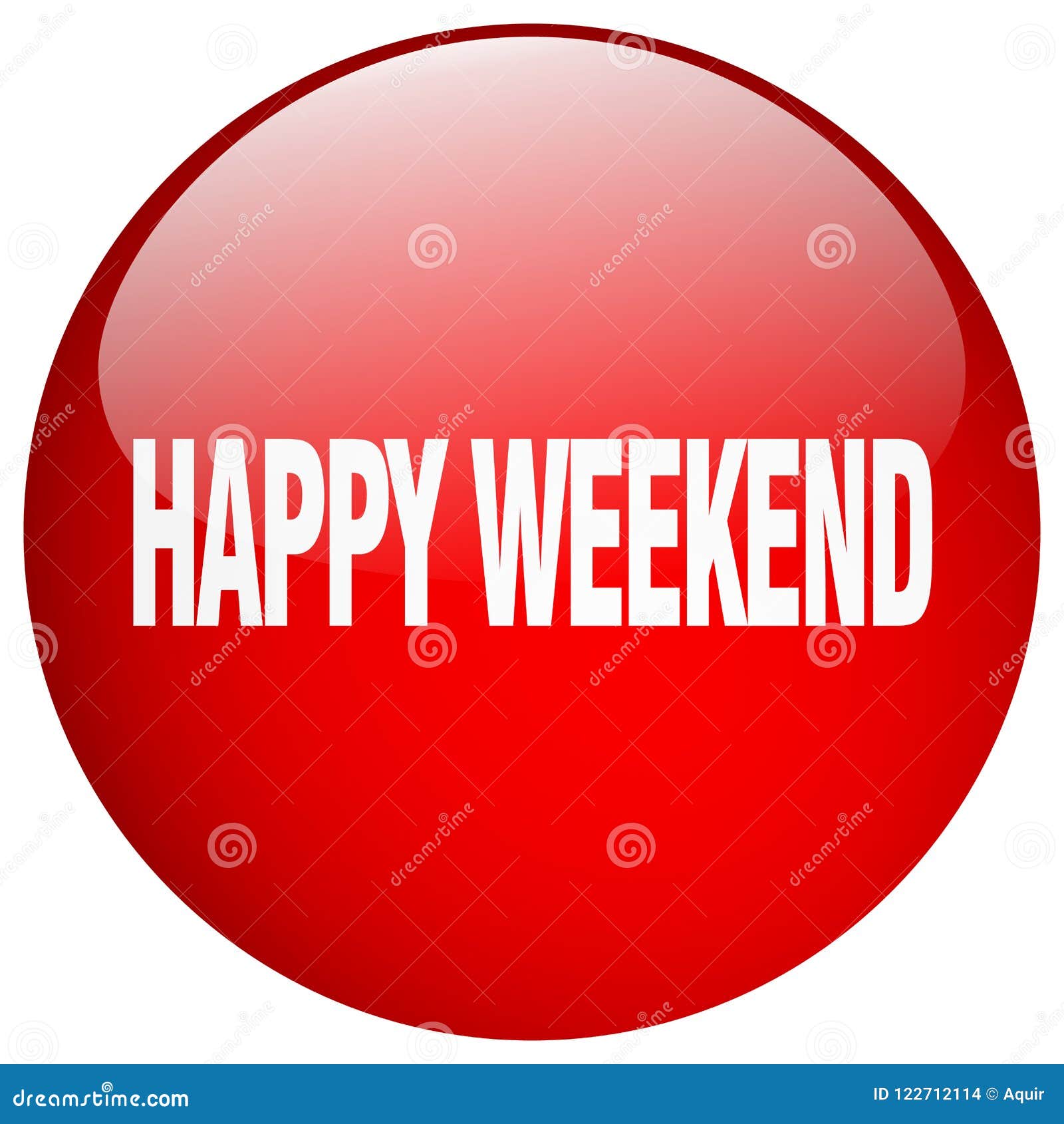 Happy weekend button stock vector. Illustration of badge - 122712114