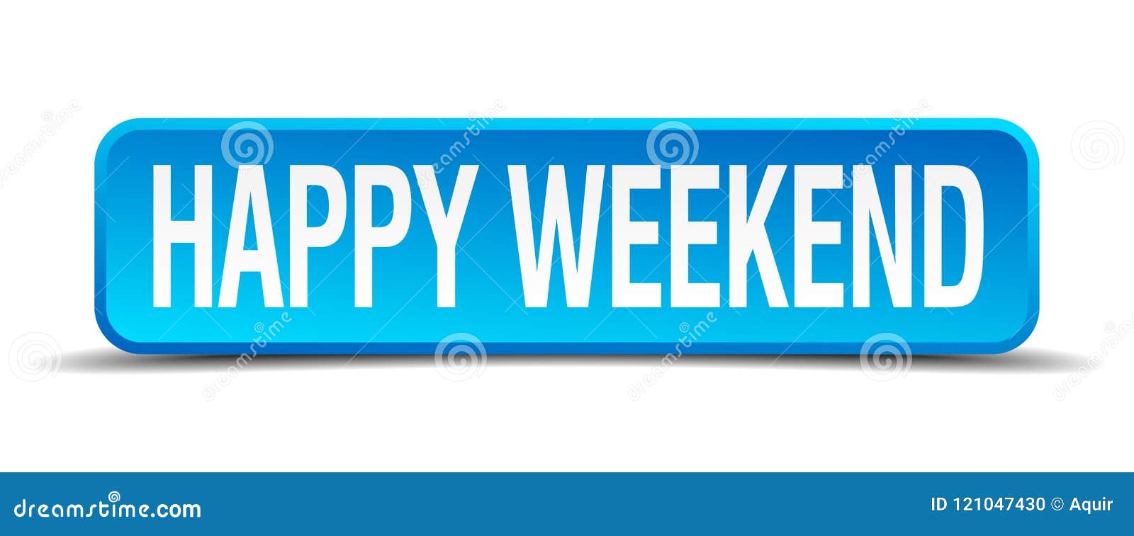 Happy weekend button stock vector. Illustration of flat - 121047430