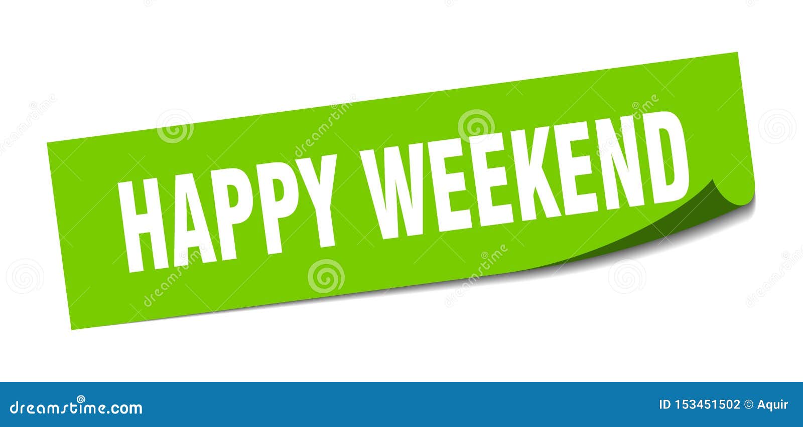 Happy weekend sticker. stock vector. Illustration of sticker - 153451502