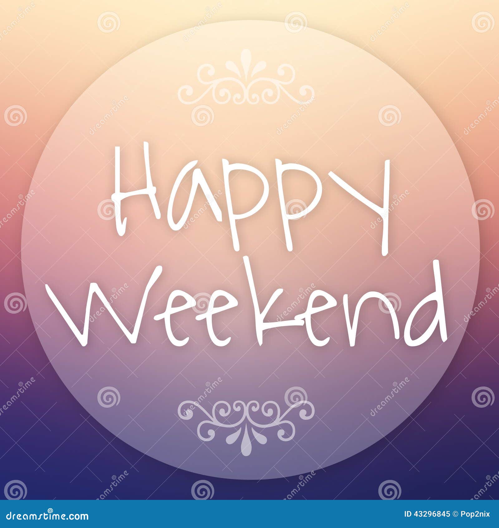 Happy Weekend Summer Background. Stock Illustration - Illustration of ...