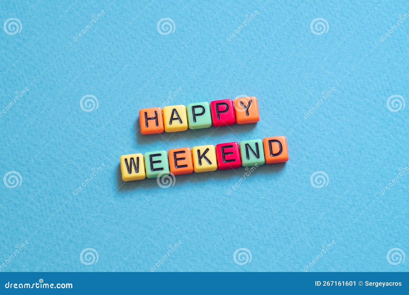 Happy Weekend - Word Concept on Cubes Stock Image - Image of vacation ...