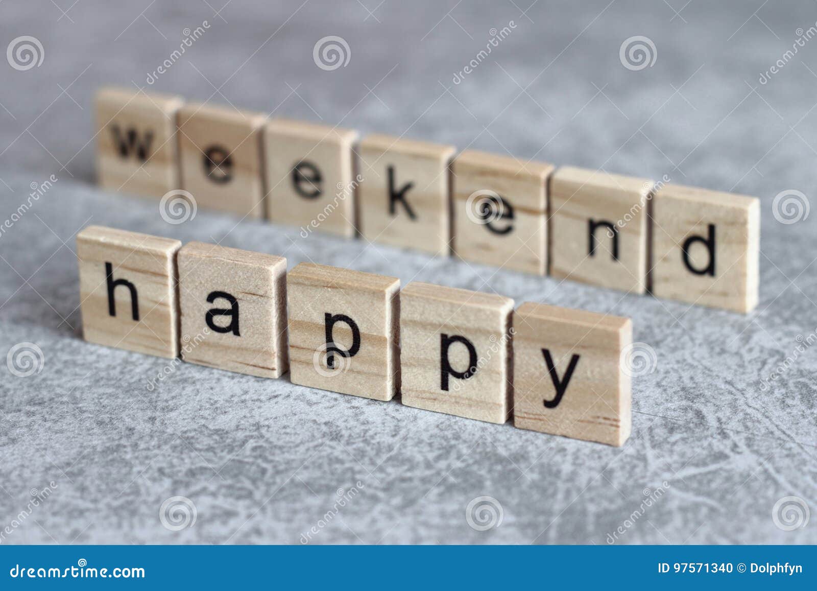 Happy Weekend Word Written on Wood Cube Stock Photo - Image of idea ...