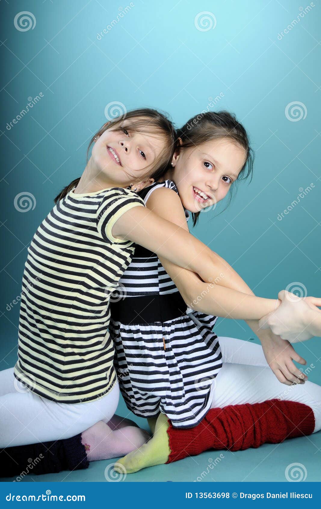 Happy white twins dancing stock photo. Image of lifestyle - 13563698