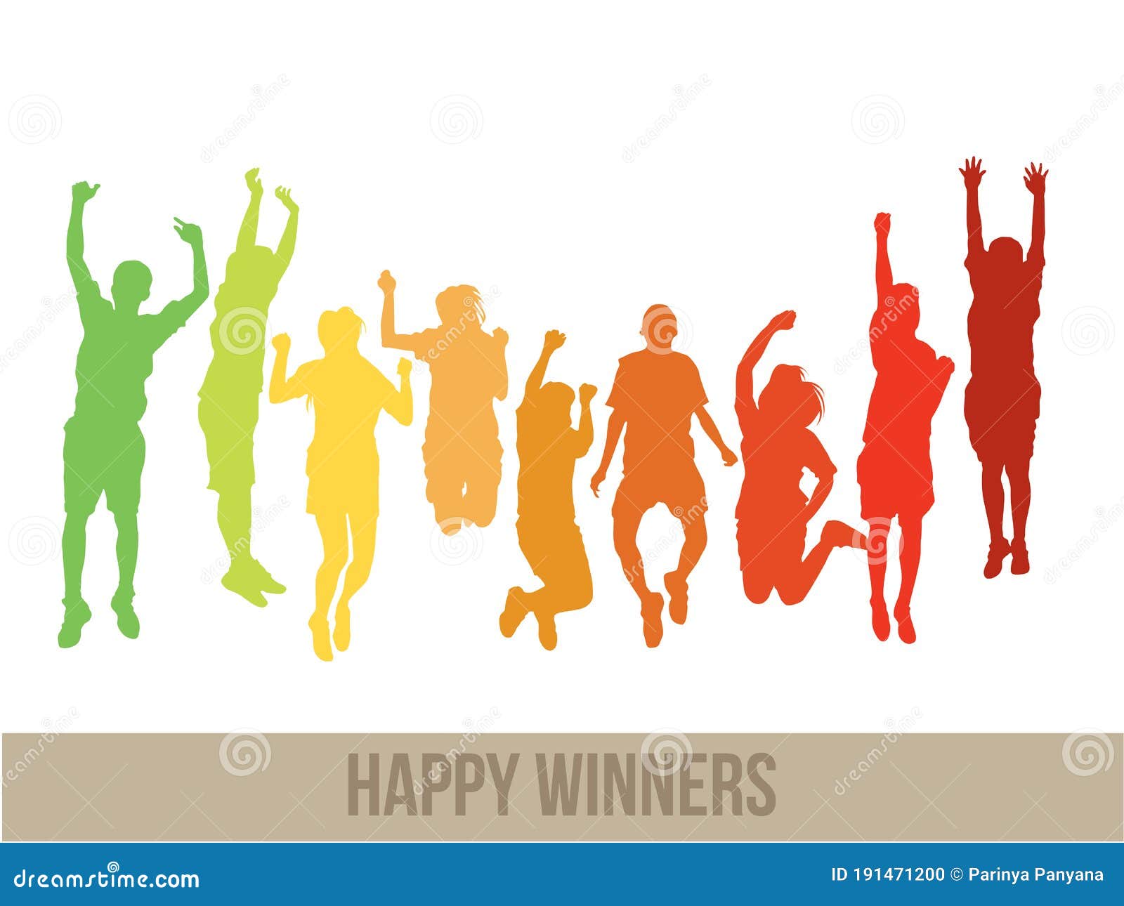 Happy Winner day stock illustration. Illustration of vector - 191471200