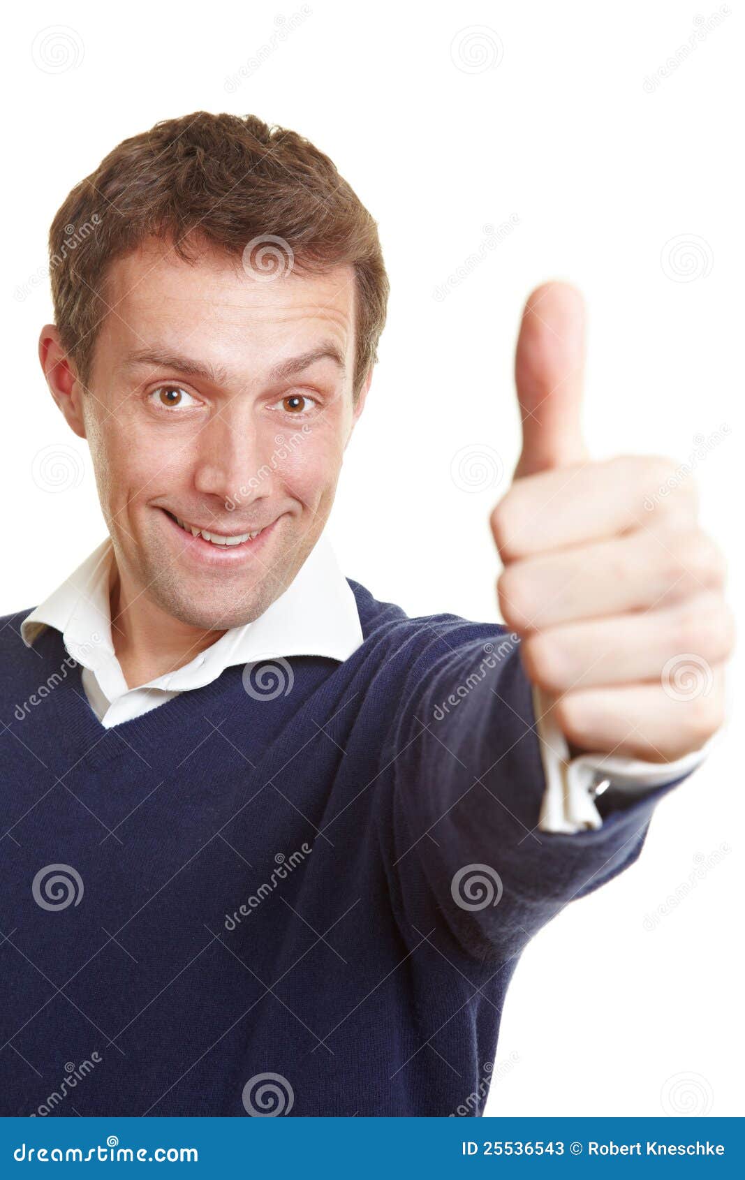 Happy Winner Holding Thumbs Up Stock Image - Image of okay, celebration ...