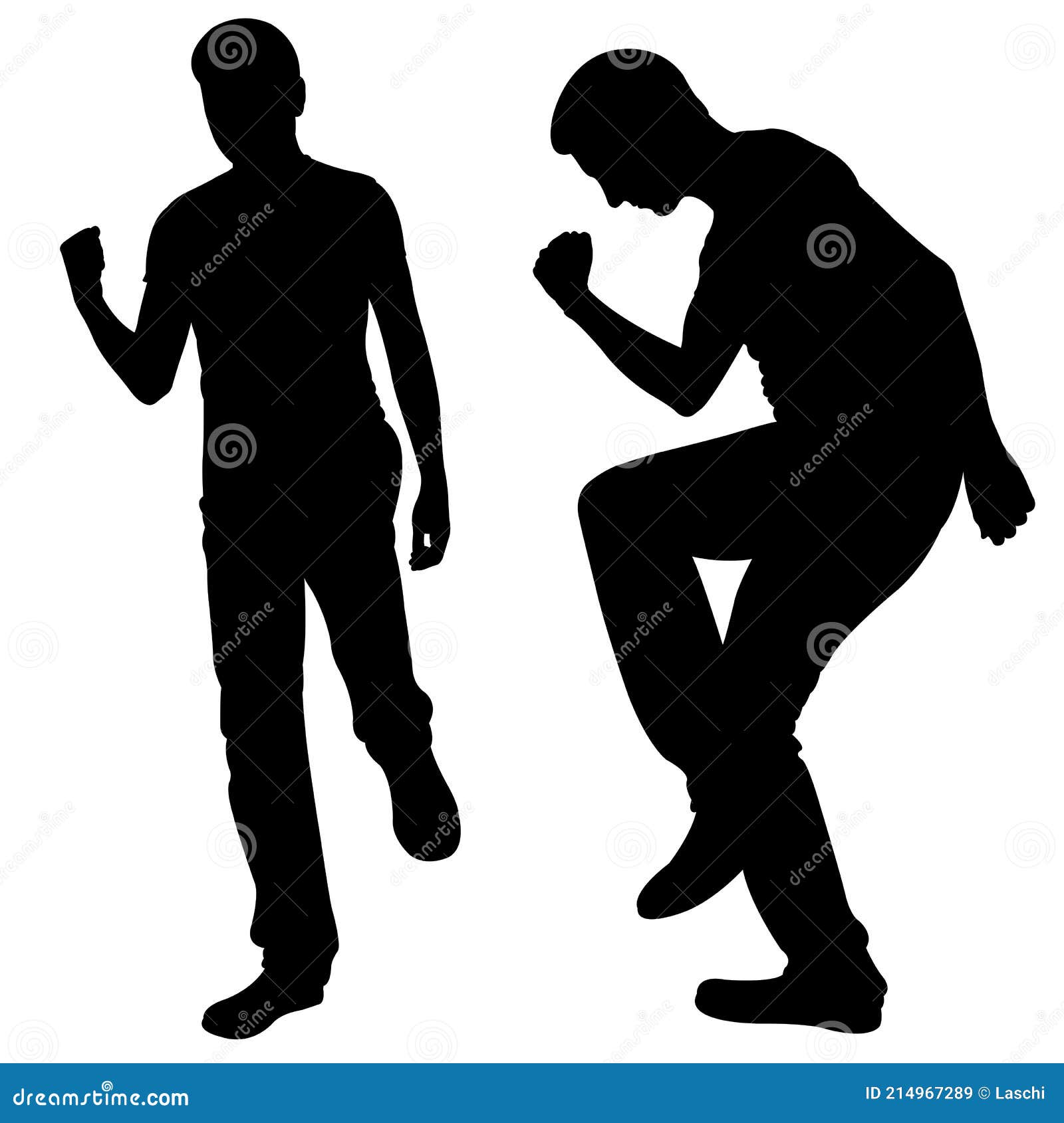 Happy Winners Isolated on White Stock Vector - Illustration of vector ...