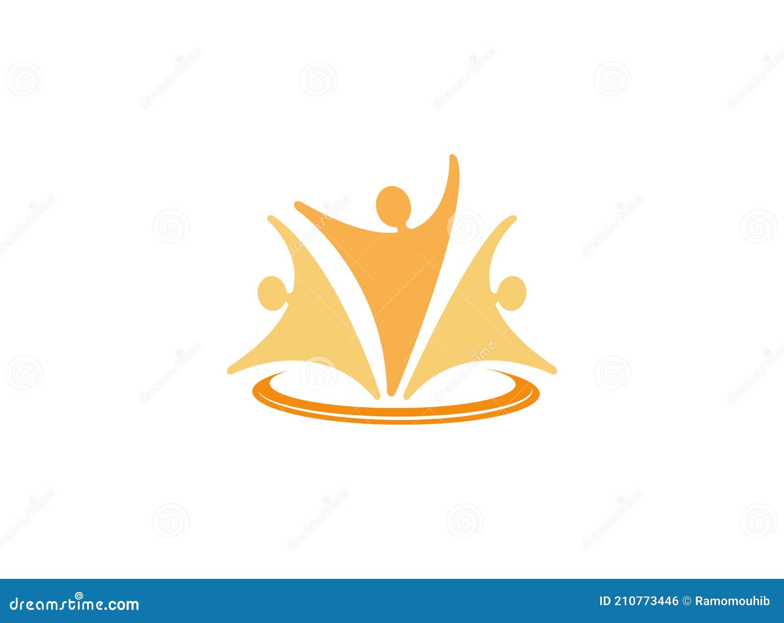 Winners Logo. Happy Motivated Three People Symbol. Community Icon ...
