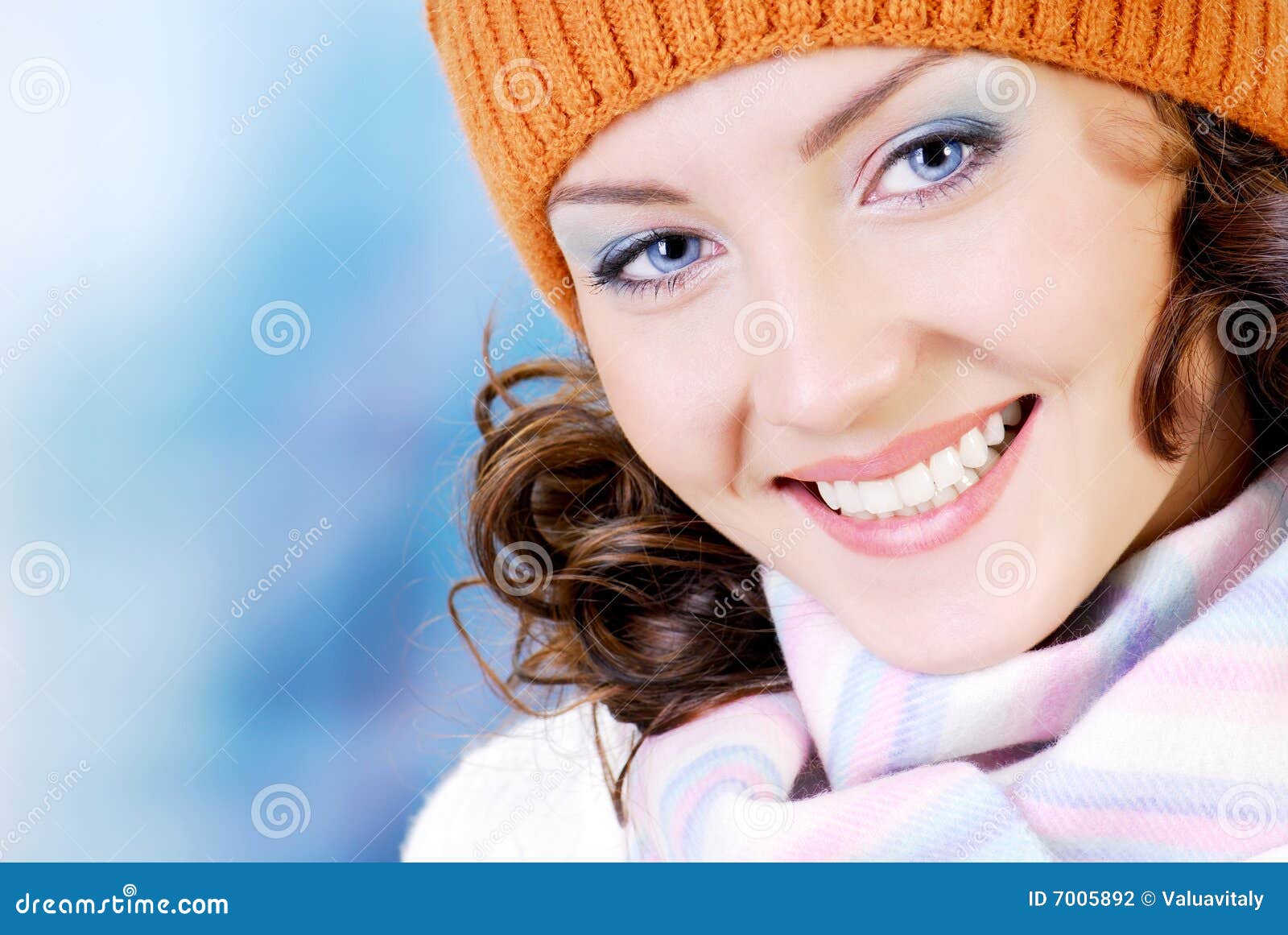 Happy winter face stock photo. Image of person, model - 7005892