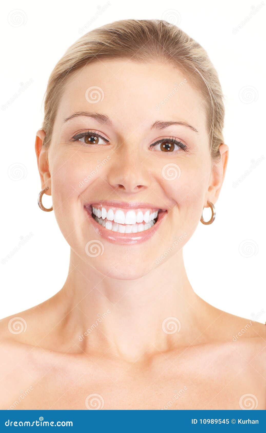 Happy woman stock image. Image of people, makeup, fashion - 10989545