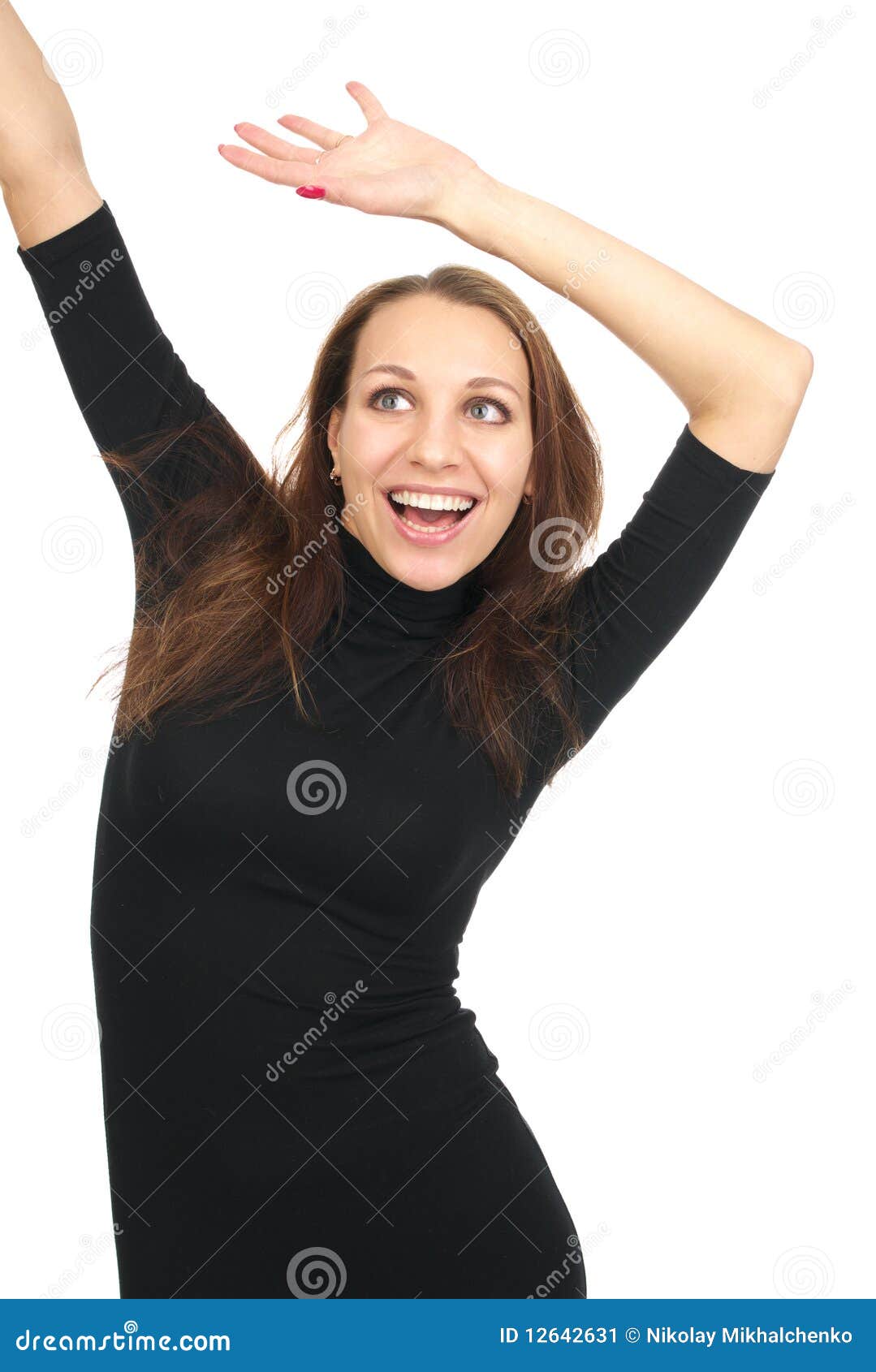 Happy woman stock image. Image of happiness, emotional - 12642631