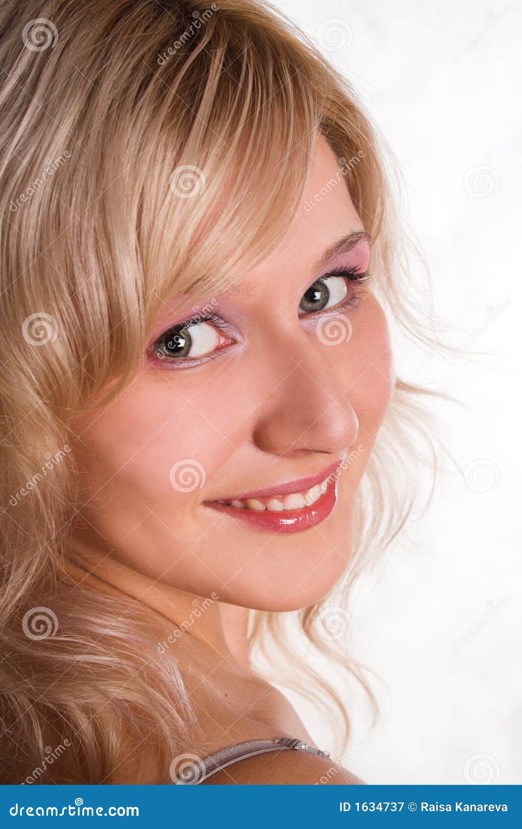 Happy woman stock image. Image of eyes, girl, model, health - 1634737