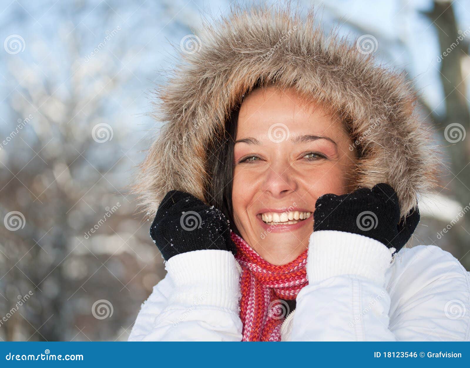 Happy woman stock photo. Image of attractive, gorgeous - 18123546