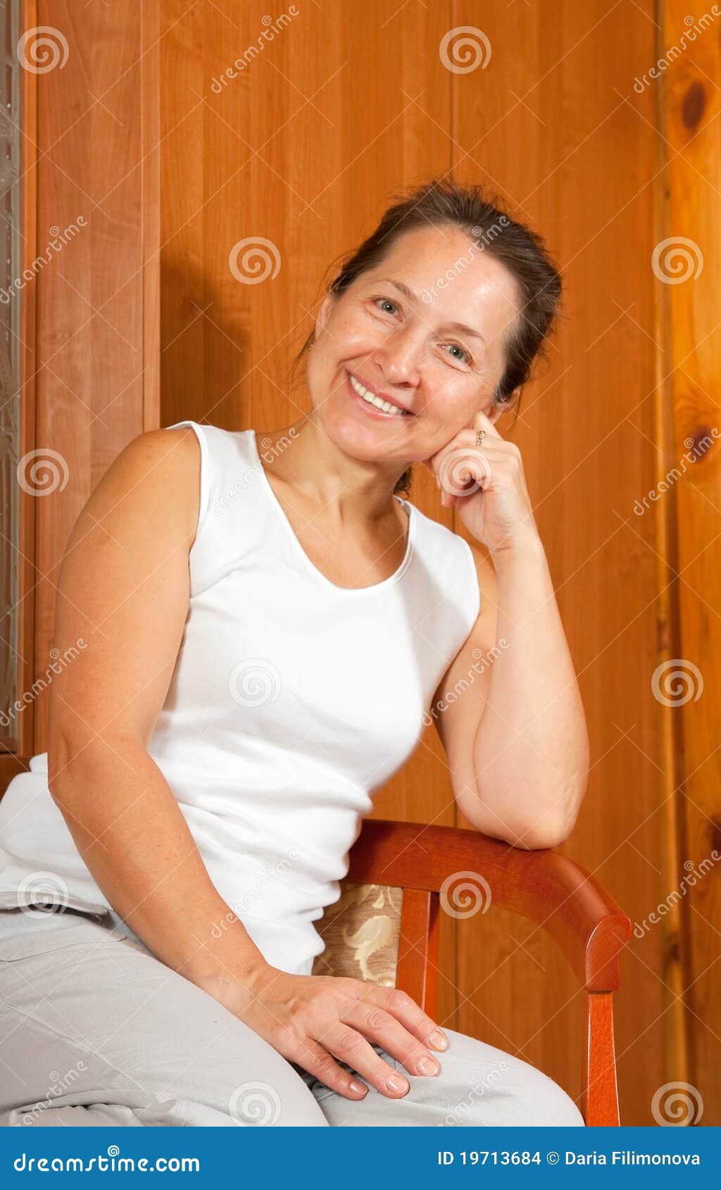 Happy woman stock photo. Image of female, cheerful, portrait - 19713684