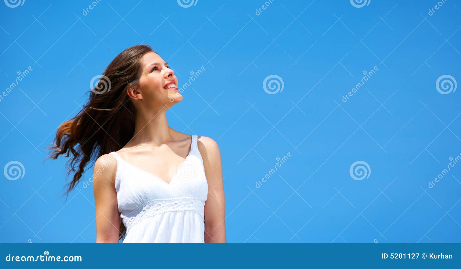 Happy woman stock image. Image of portrait, beauty, pretty - 5201127
