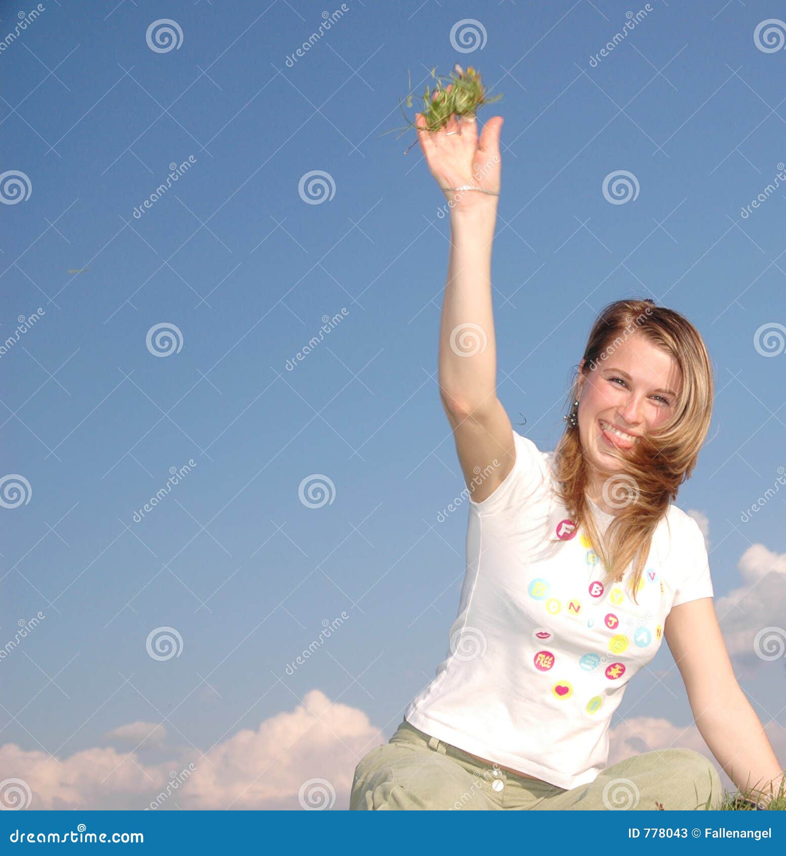 Happy woman stock image. Image of sunny, joyful, healthy - 778043