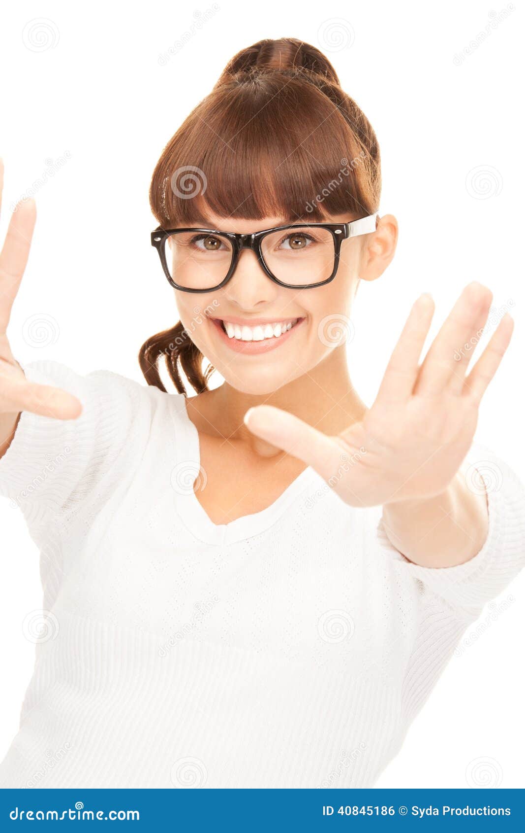 Happy woman stock photo. Image of girl, looking, lady - 40845186