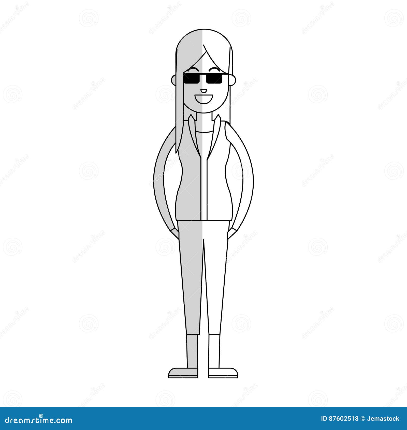 Happy Woman Cartoon Icon Image Stock Vector - Illustration of adult ... Happy Woman Cartoon Icon Image Stock Vector - Illustration of adult ...