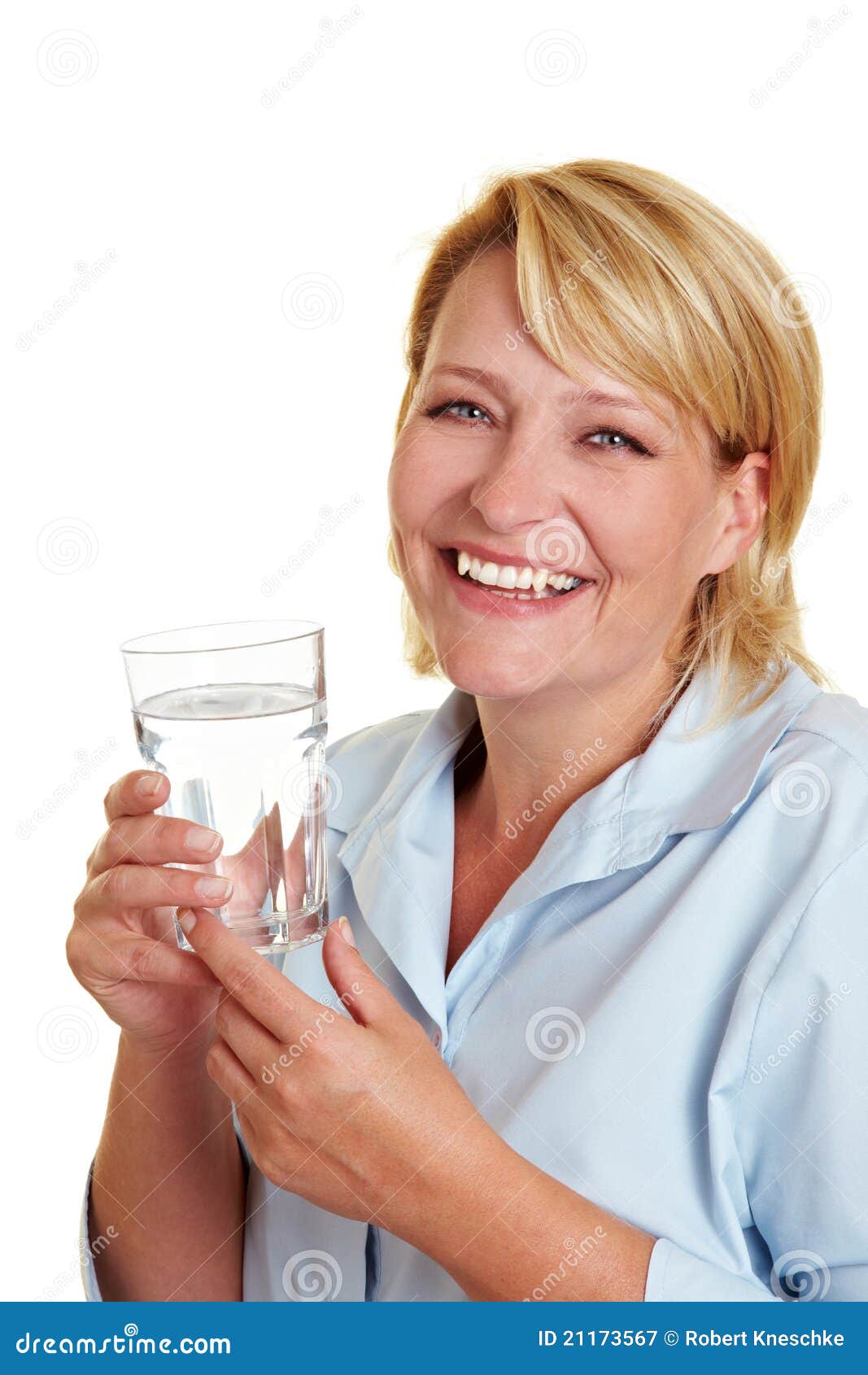 Happy woman drinking water stock image. Image of fizzy - 21173567