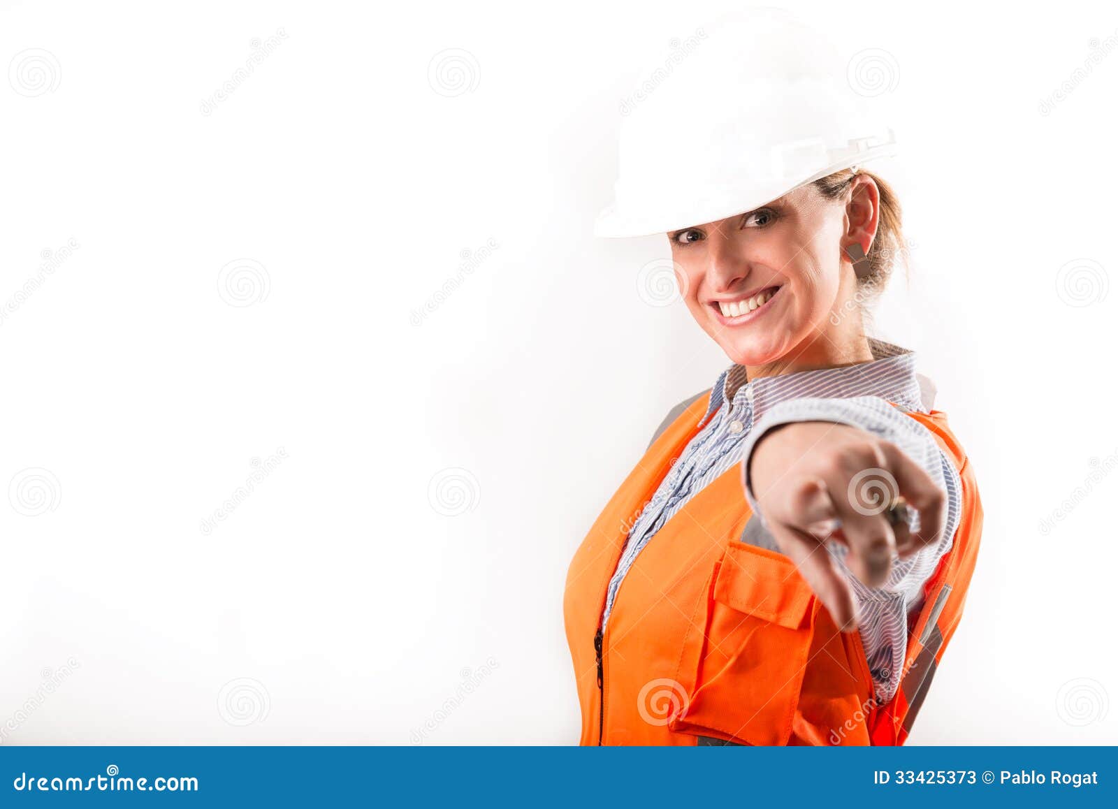 Happy woman engineer stock image. Image of architect - 33425373