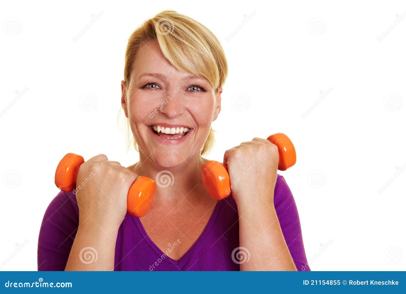 Happy woman exercising stock image. Image of caucasian - 21154855