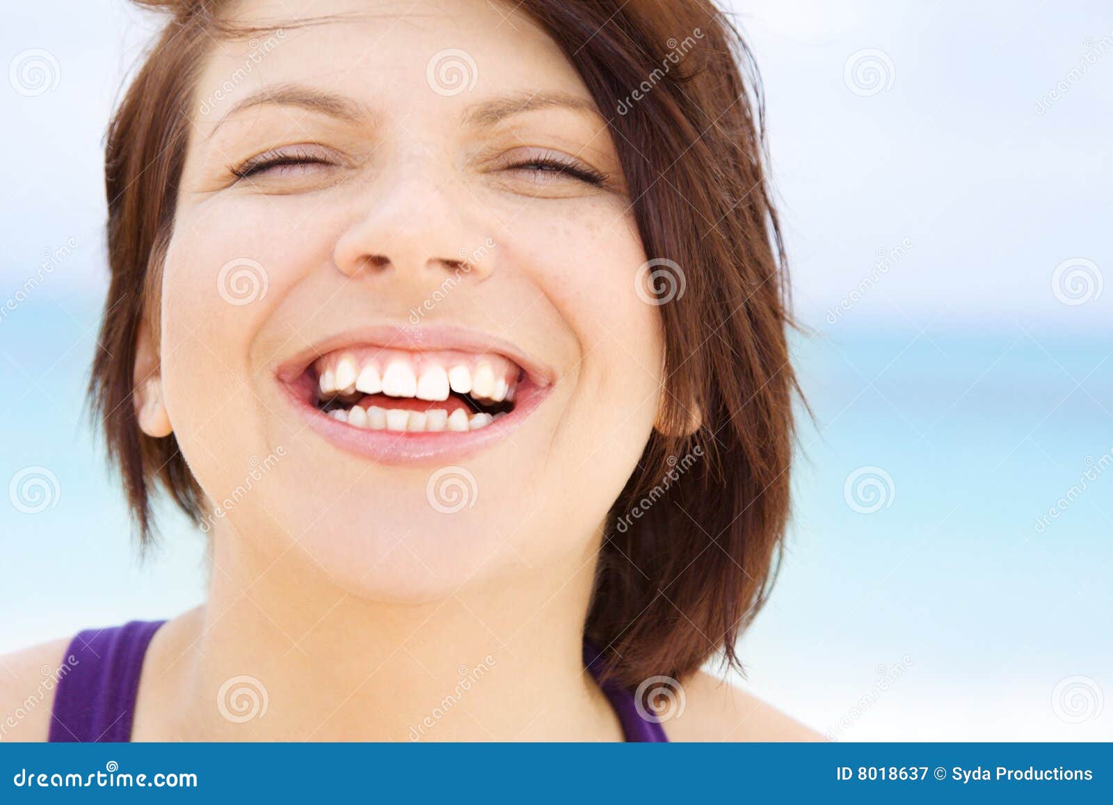 Happy woman face stock image. Image of bright, girl, cheerful - 8018637