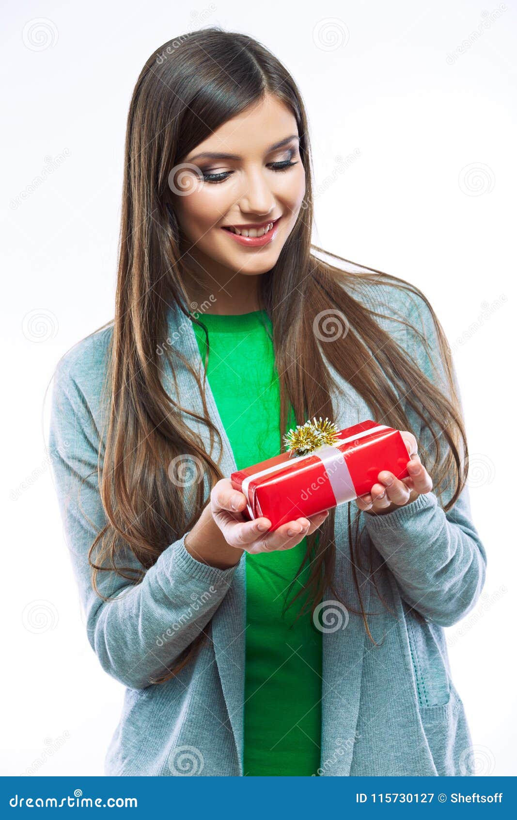 Happy woman hold gift box stock image. Image of holiday - 115730127 Happy woman hold gift box stock image. Image of holiday - 115730127