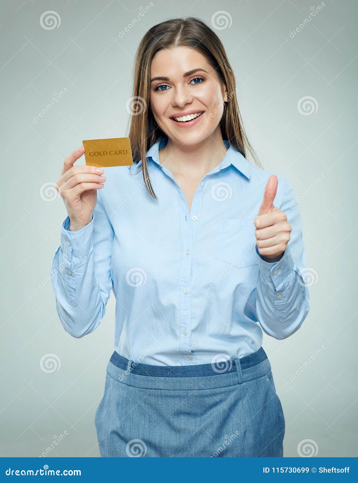 Happy Woman Holding Credit Card. Isolated Stock Image - Image of ... Happy Woman Holding Credit Card. Isolated Stock Image - Image of ...