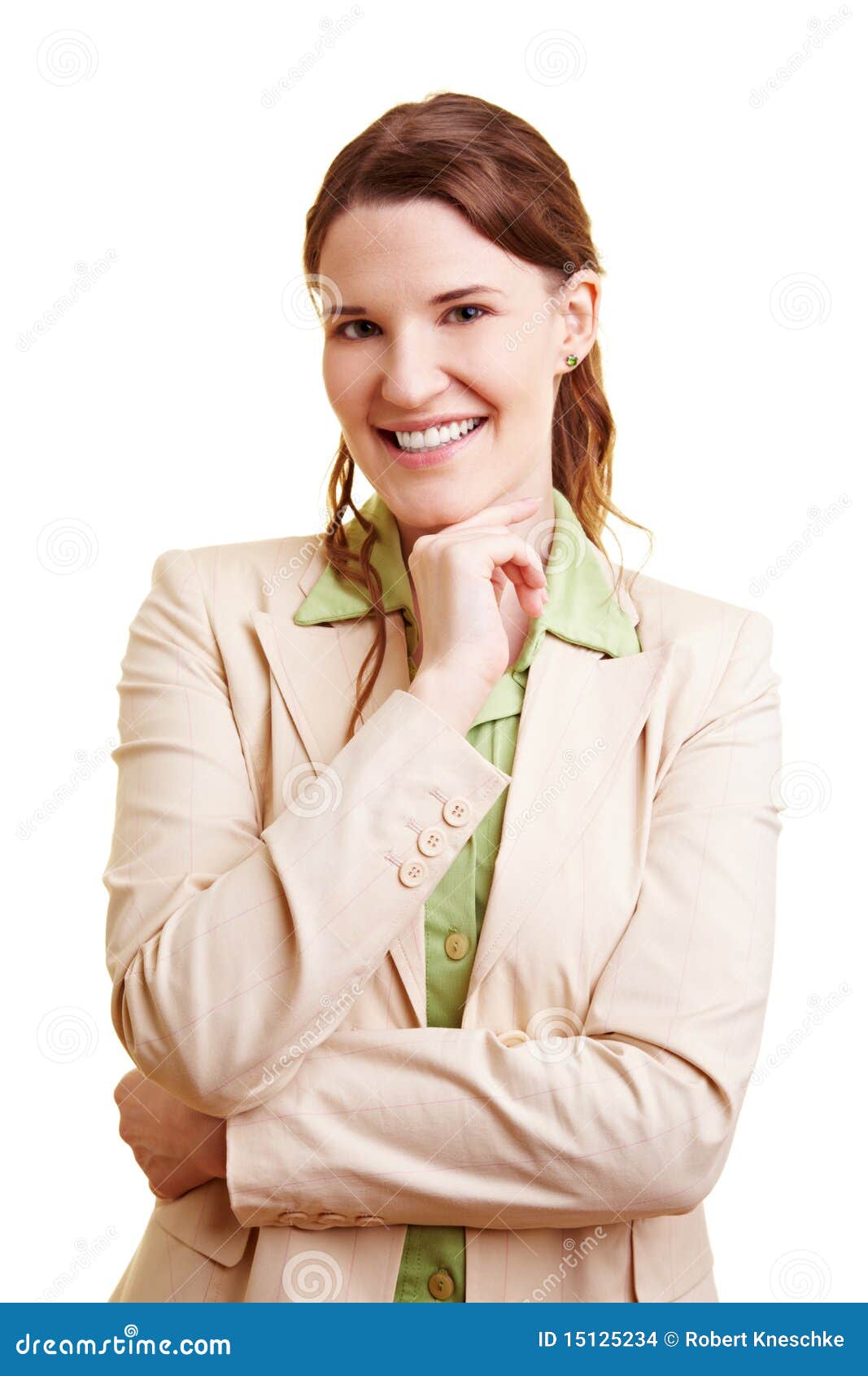 Happy Woman at Job Application Stock Photo - Image of staff, face: 15125234