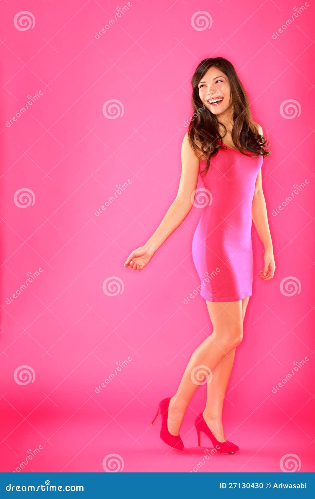 Woman Looking Over Shoulder Walking