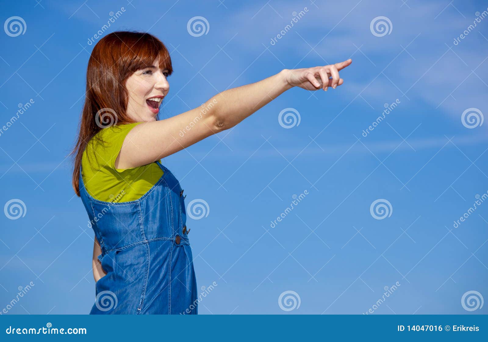 Happy woman on outdoor stock photo. Image of cute, outdoor - 14047016