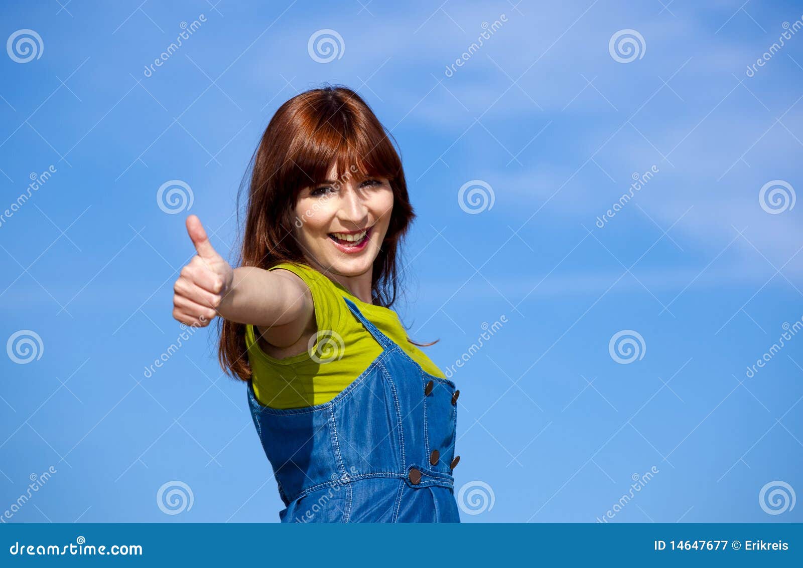 Happy woman on outdoor stock image. Image of beautiful - 14647677