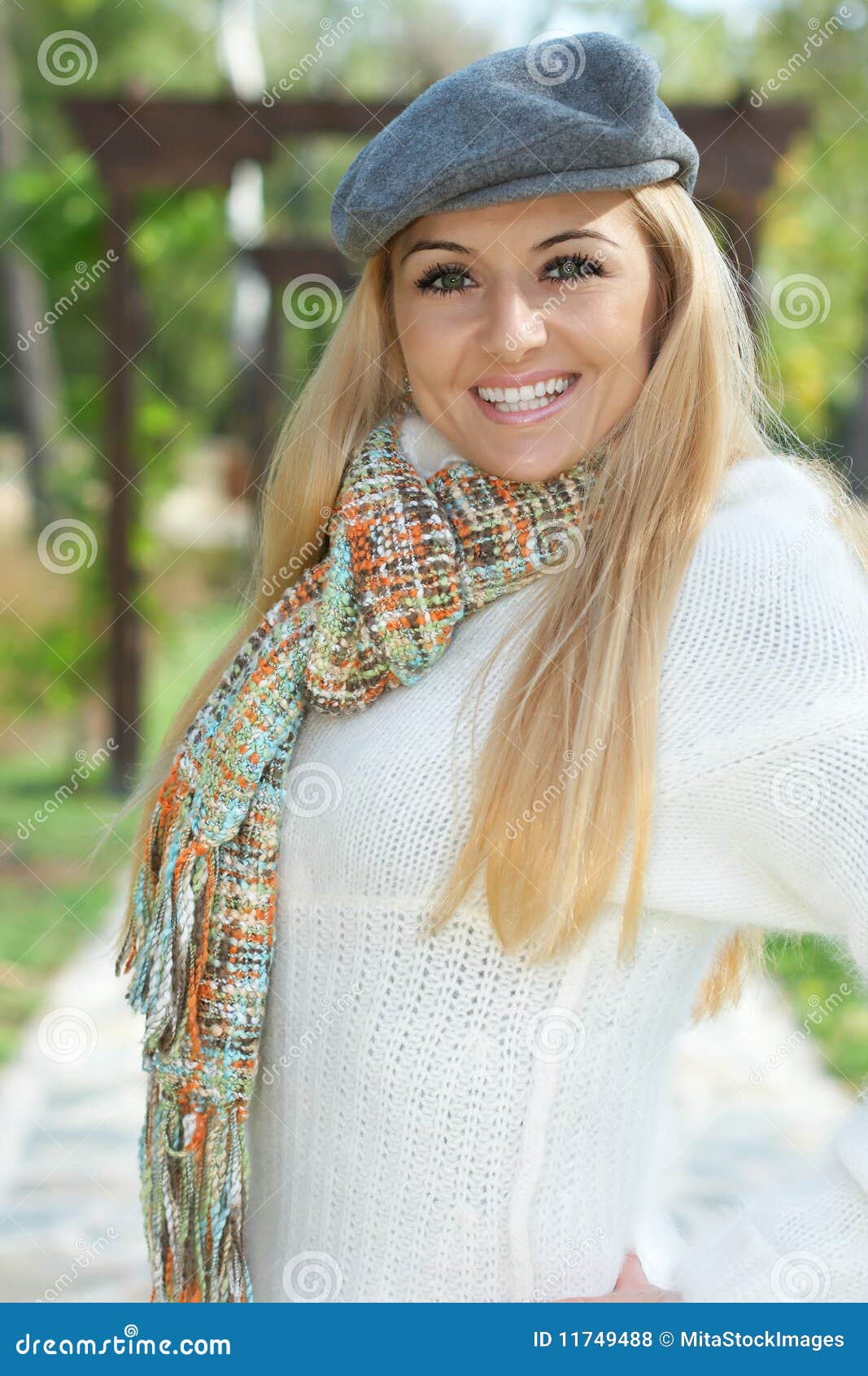 Happy woman outdoors stock photo. Image of carefree, healthy - 11749488