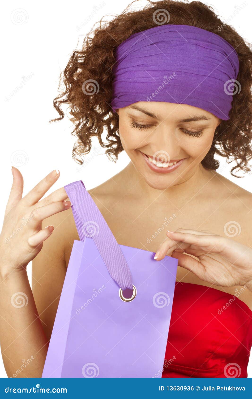 Happy woman with packages stock photo. Image of happy - 13630936
