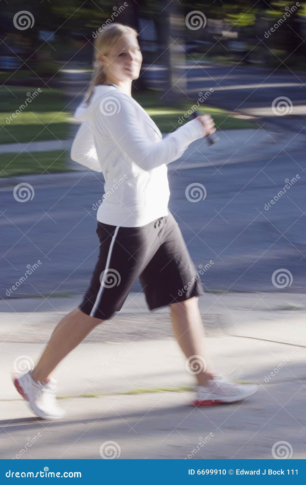Happy woman Power walking stock photo. Image of determination - 6699910
