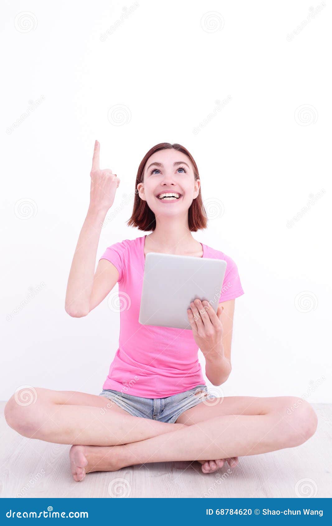 Happy Woman Using Digital Tablet Stock Photo - Image of caucasian ... Happy Woman Using Digital Tablet Stock Photo - Image of caucasian ...