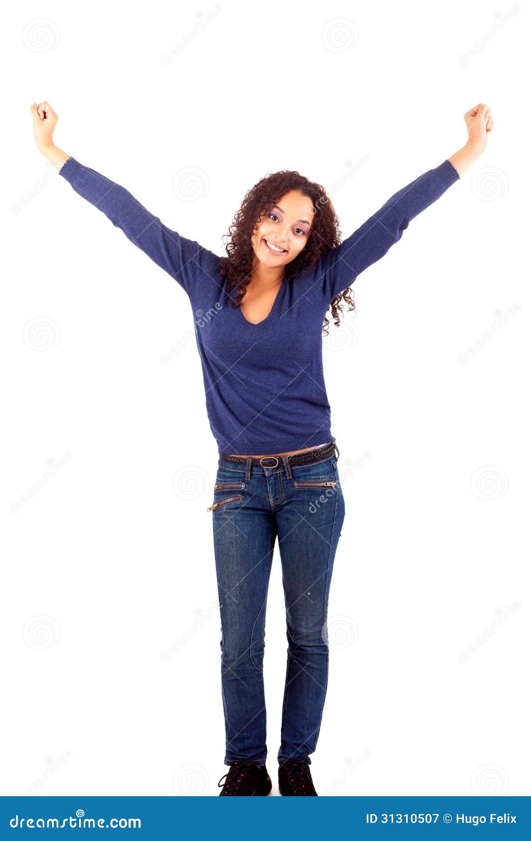 Happy woman stock image. Image of model, cheerful, beauty - 31310507