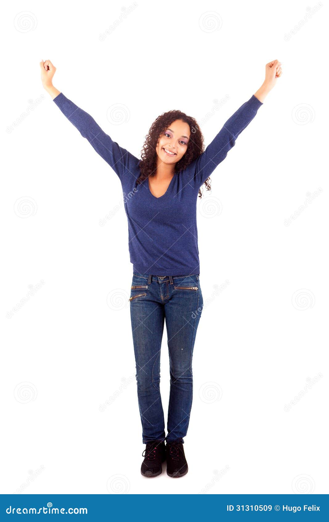 Happy woman stock image. Image of gorgeous, friendly - 31310509