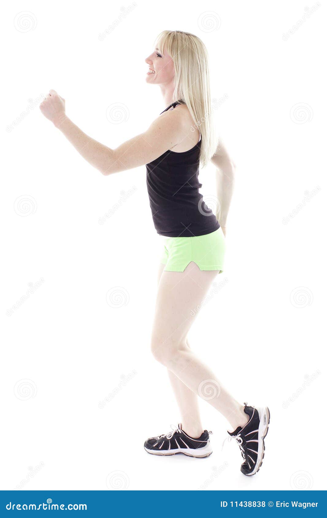 Happy woman walking stock photo. Image of stepping, happy - 11438838