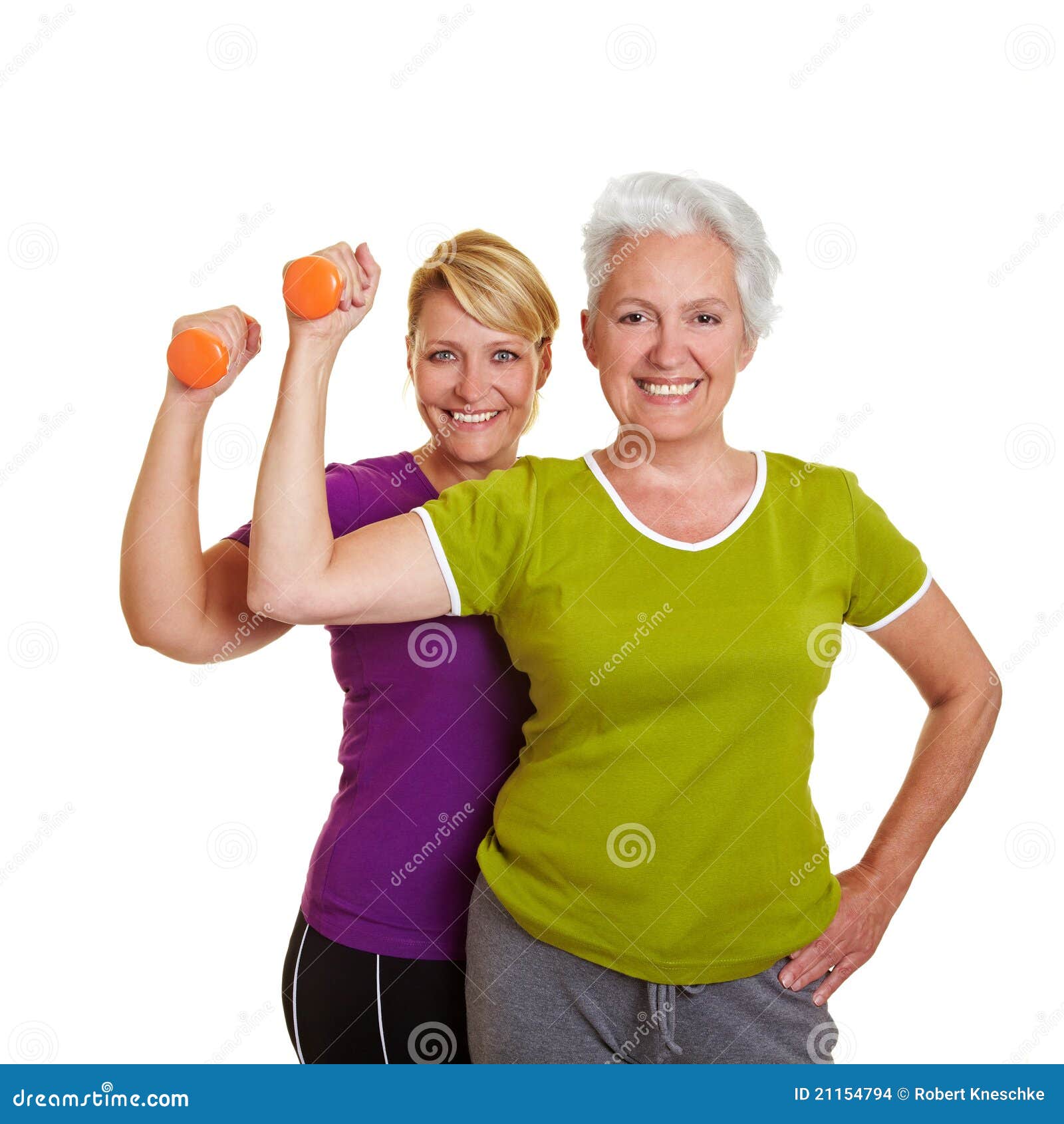 Happy women exercising stock photo. Image of elderly - 21154794