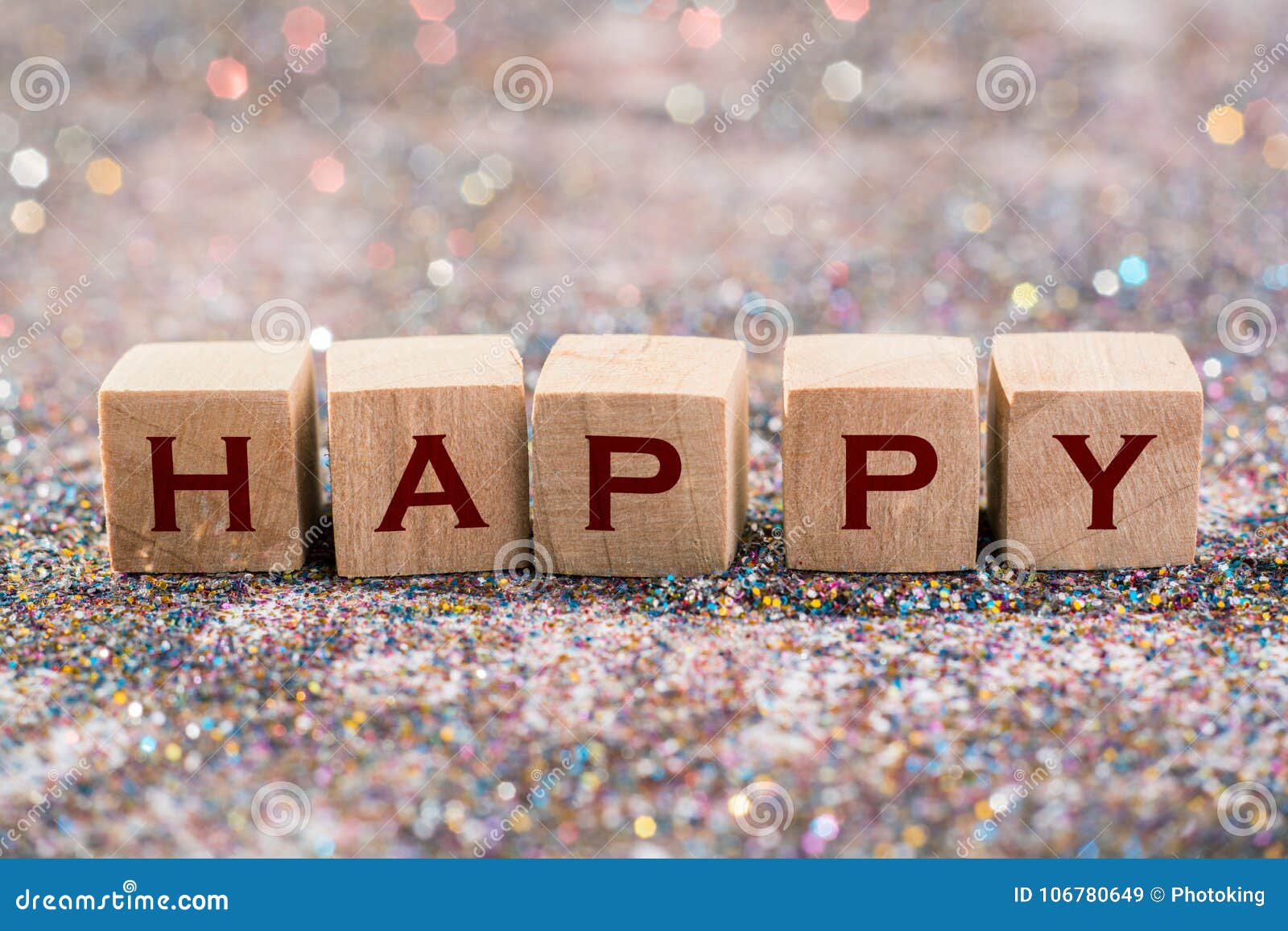 Happy Word Wooden Alphabet Royalty-Free Stock Photo | CartoonDealer.com ...