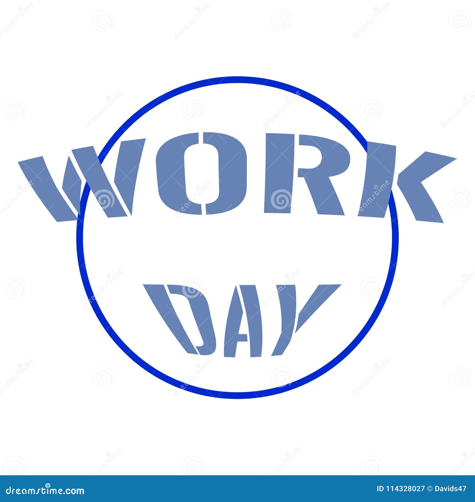 Happy Work Day stock vector. Illustration of occupation - 114328027