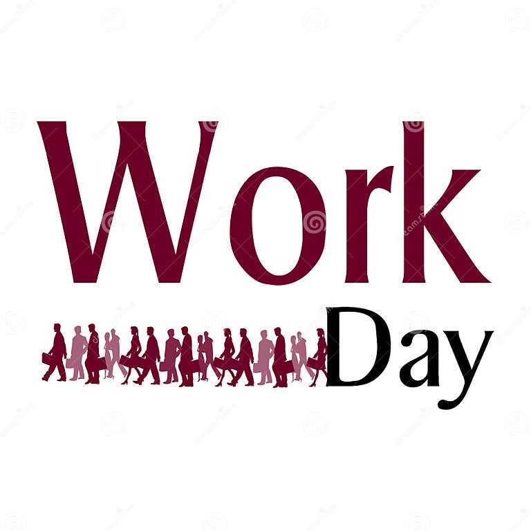 Happy Work Day stock vector. Illustration of group, success - 114328034