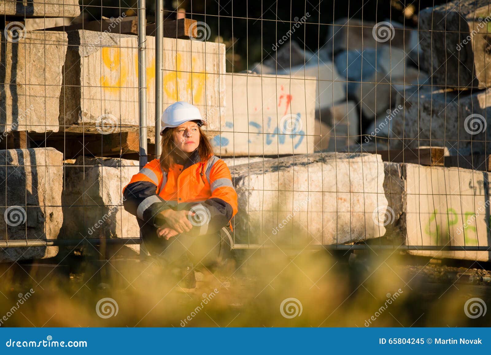 Happy in Work - Senior Woman Engineer Stock Image - Image of ...
