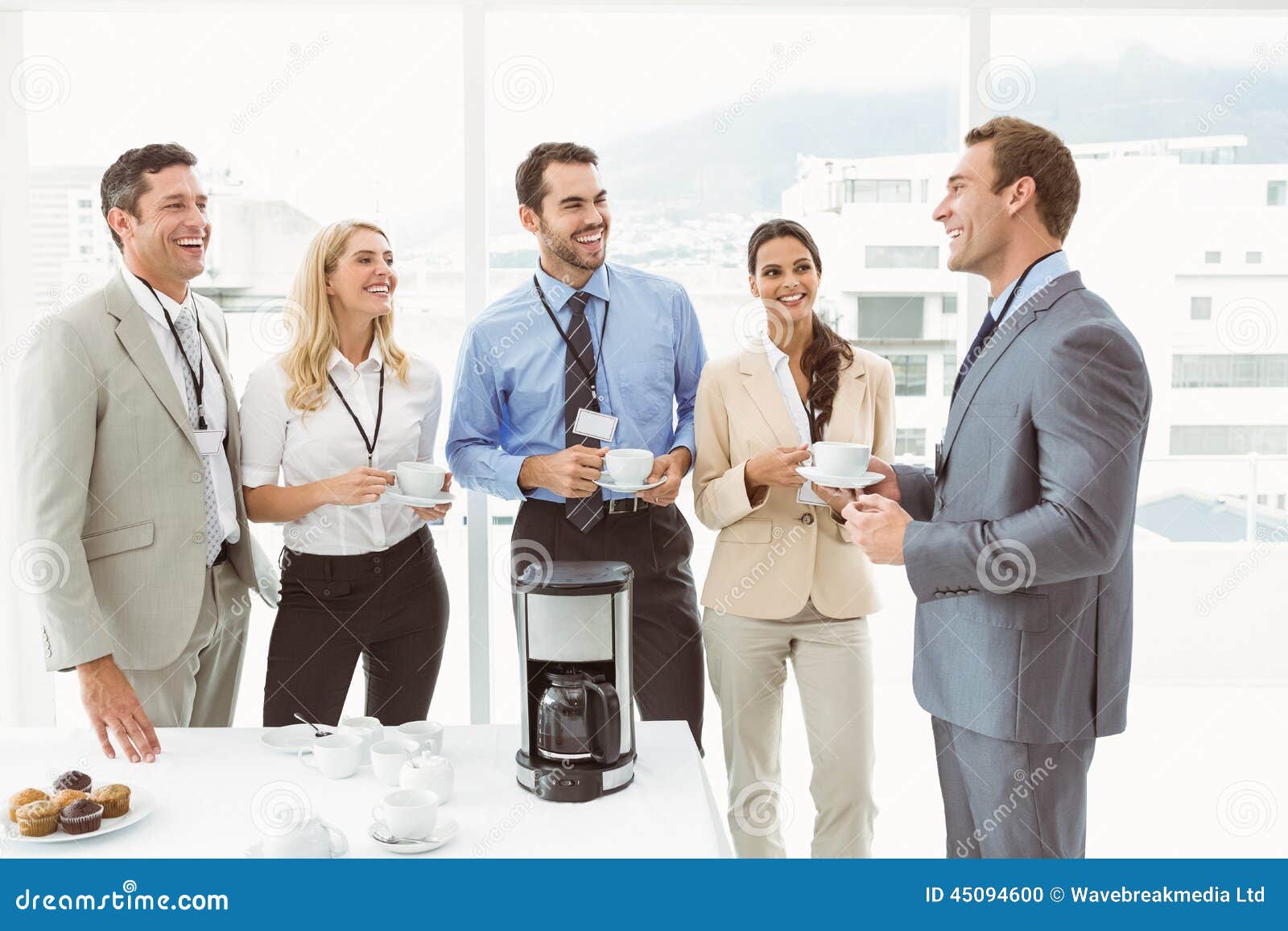 Happy Work Team during Break Time Stock Photo - Image of corporate ...