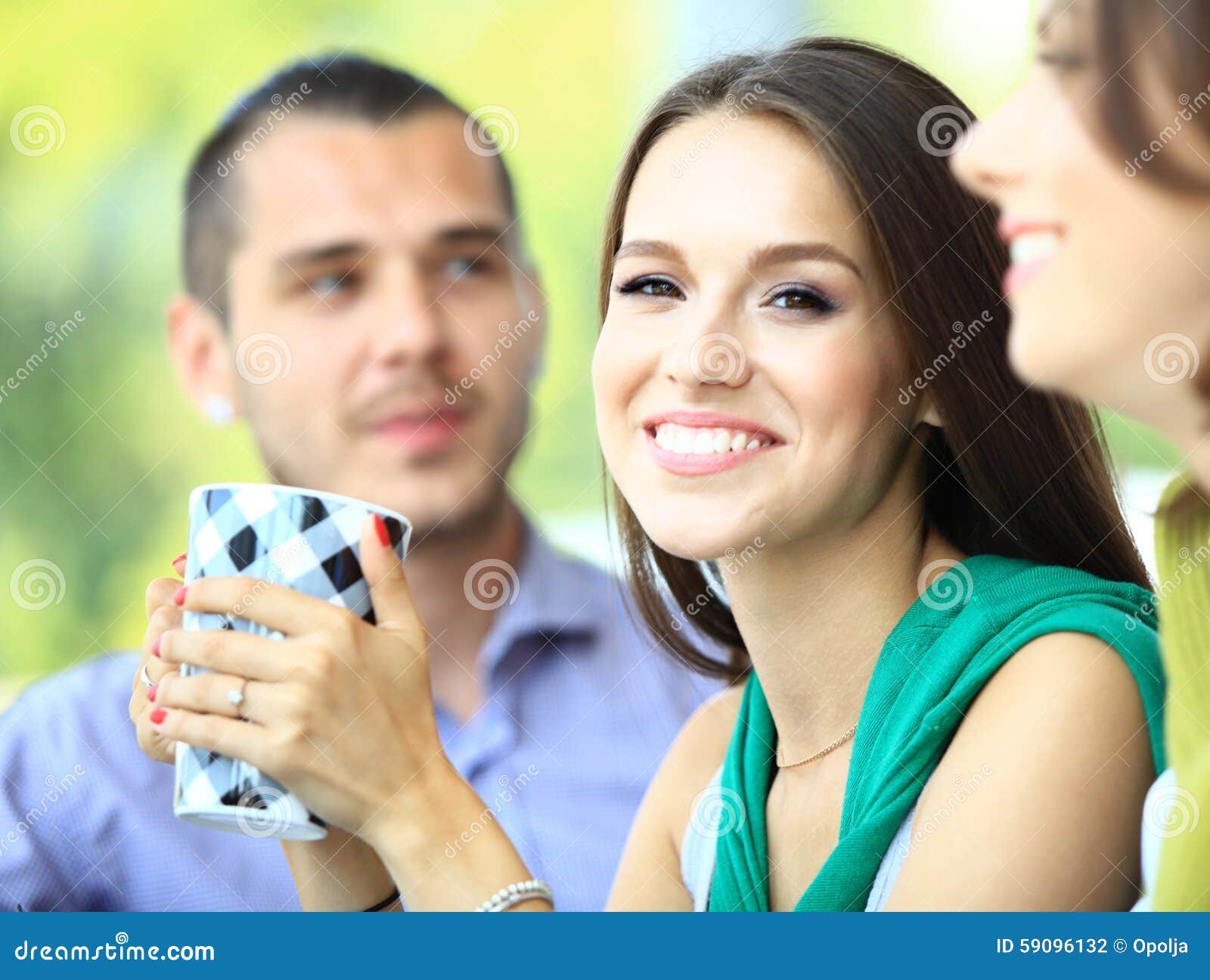 Happy Work Team during Break Time Stock Photo - Image of male, female ...