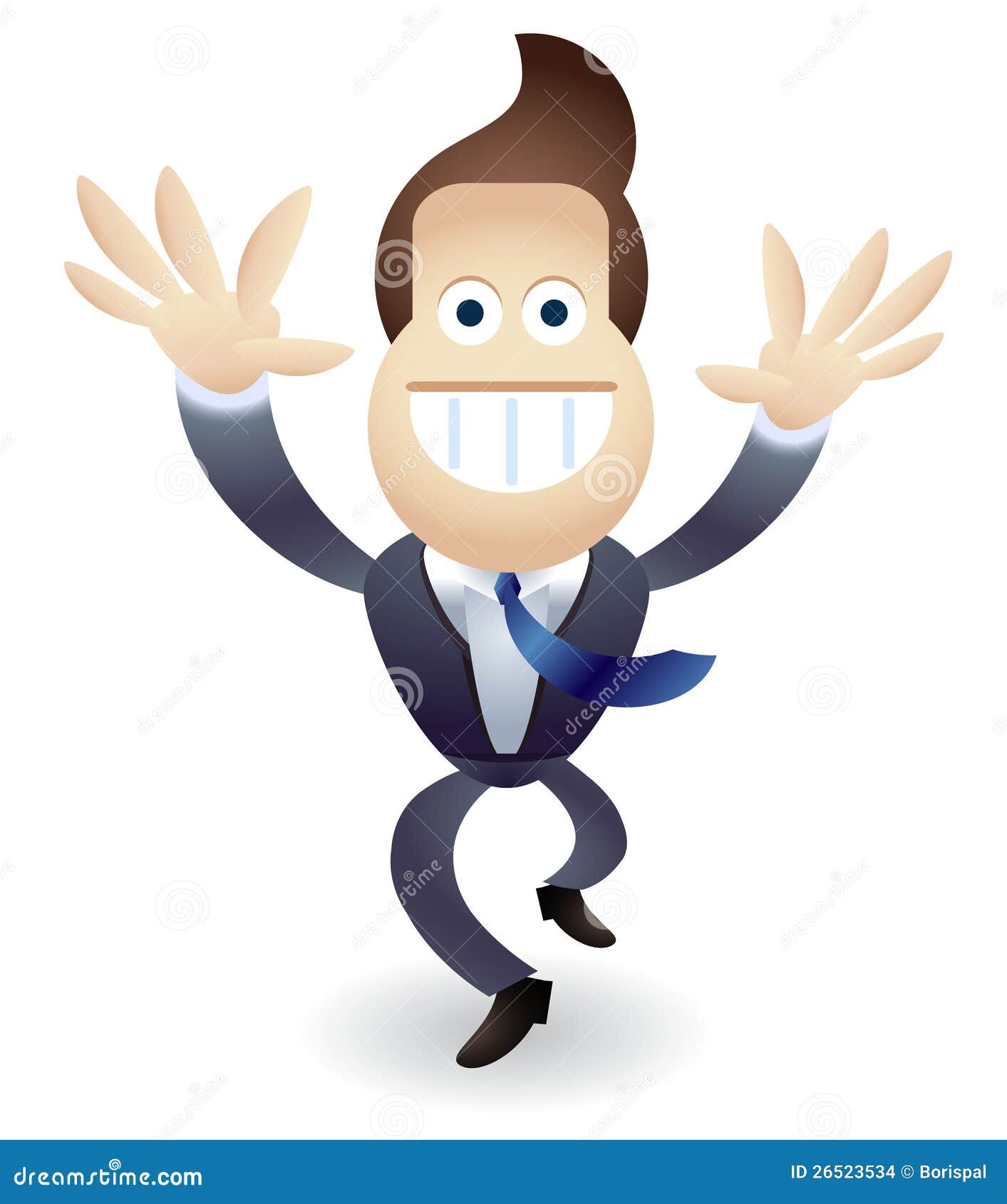Happy worker. stock vector. Illustration of business - 26523534
