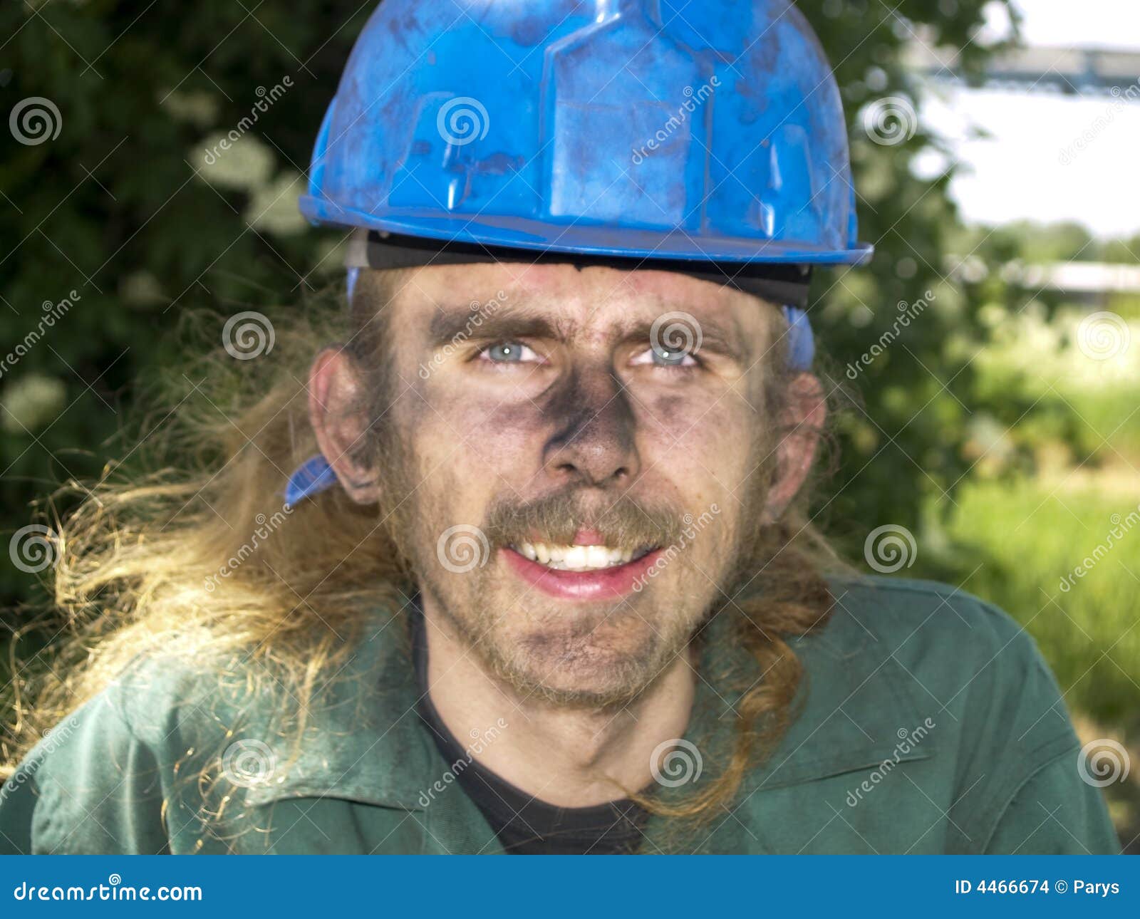 Happy worker stock photo. Image of industry, eyes, attractive - 4466674