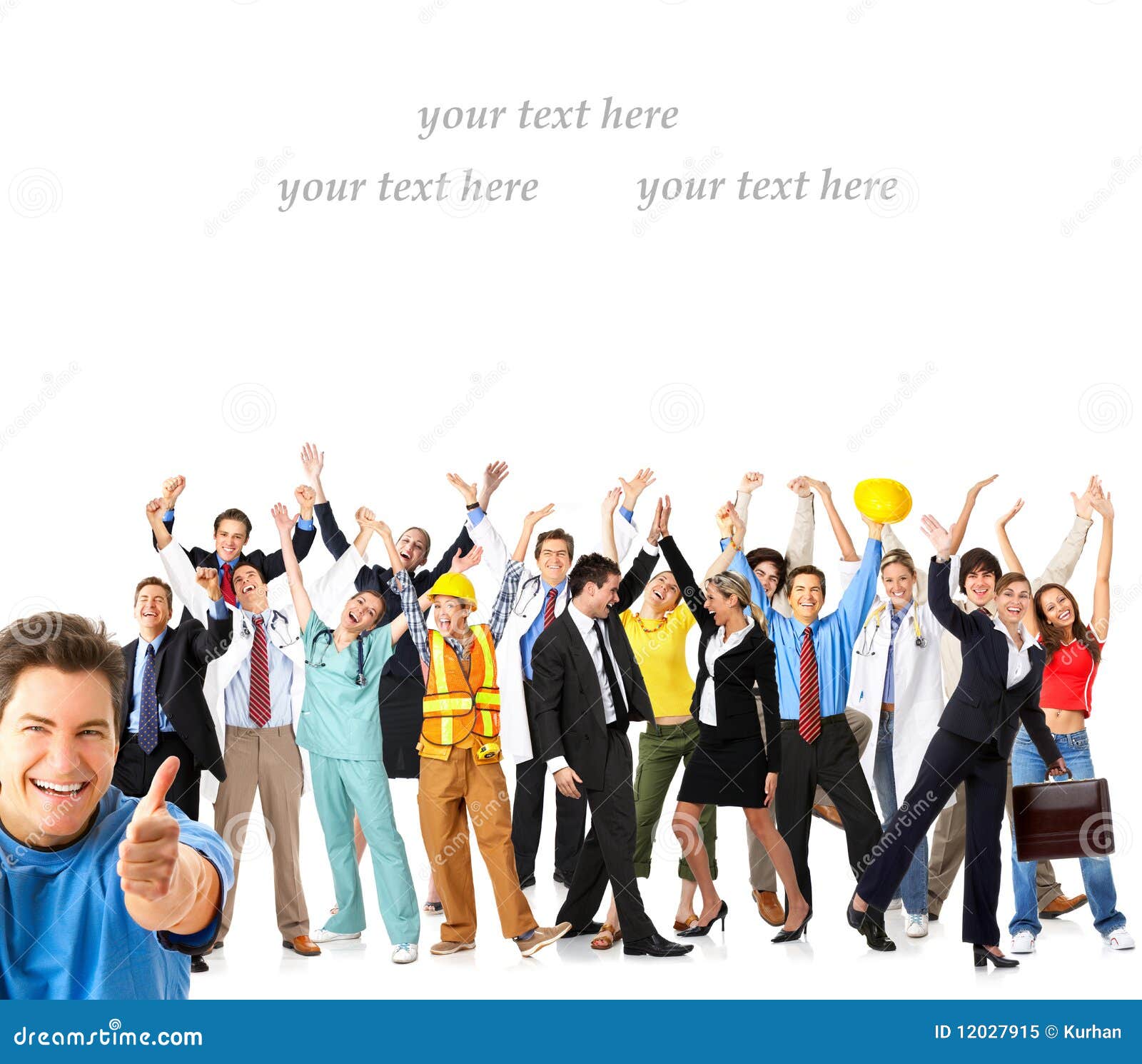 Happy workers stock image. Image of architect, doctor - 12027915