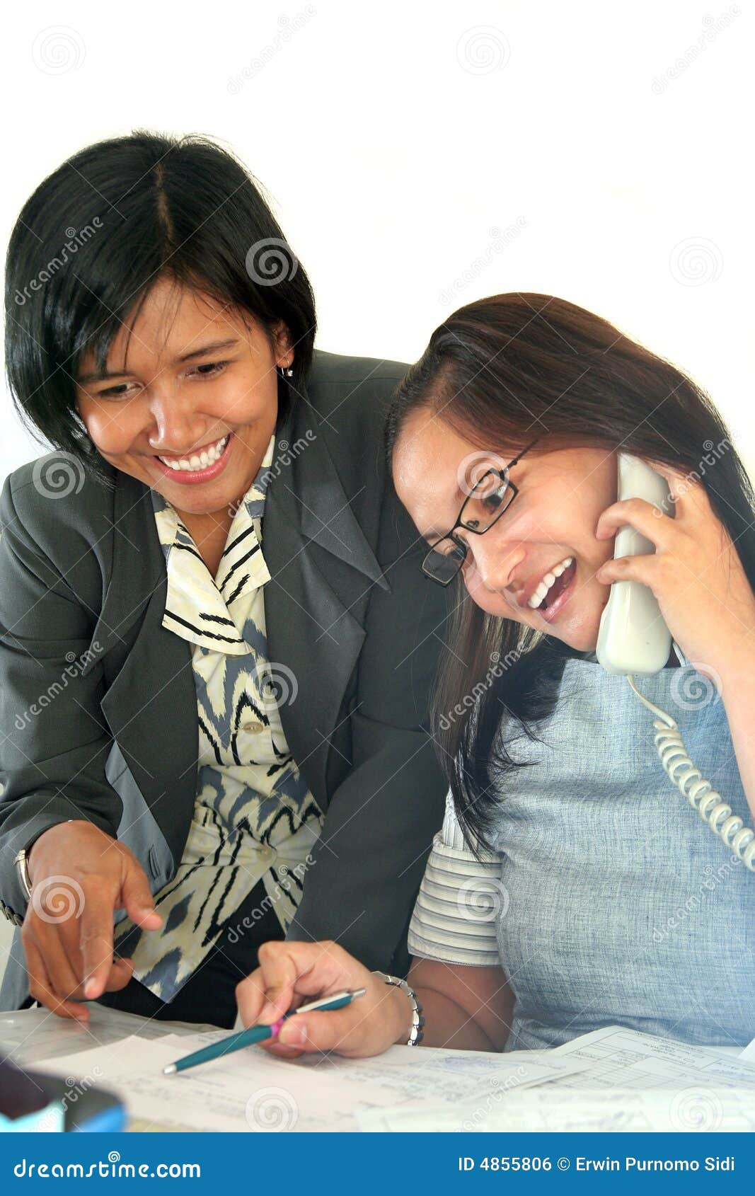 Happy working stock photo. Image of busy, working, colleage - 4855806